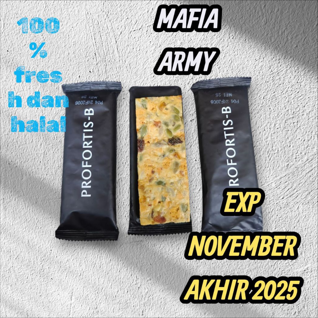 Jual PROFORTIS-B COOKIES KUE BISKUIT OATBAR SNACK RANSUM TNI TIPE ...