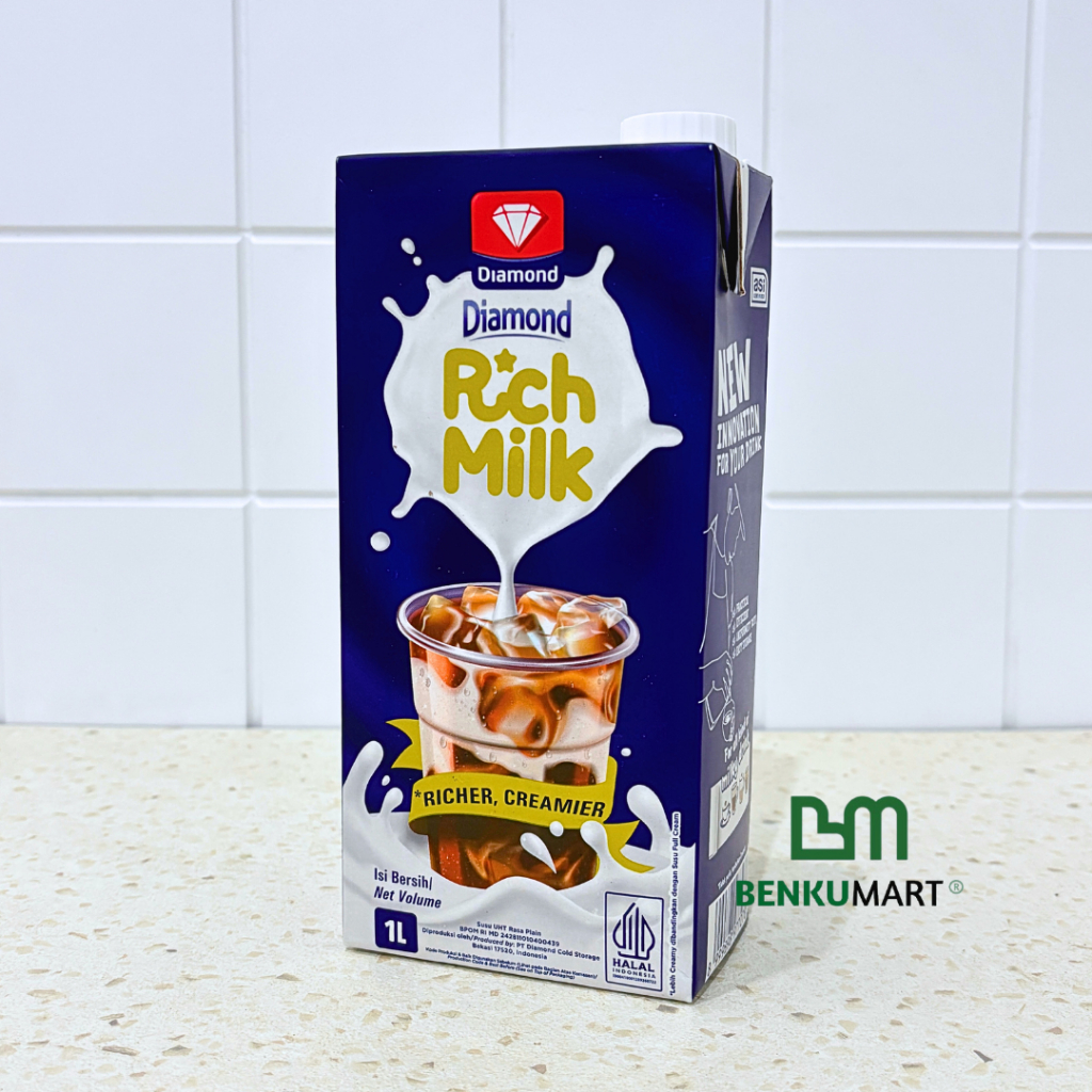 Jual Diamond Rich Milk (1 Liter) | Susu UHT RICH MILK 1000 ml 1L ...