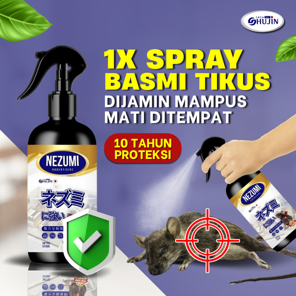 Jual SHUJIN Nezumi - Pembasmi tikus 500ml Pengusir tikus hingga 10 ...