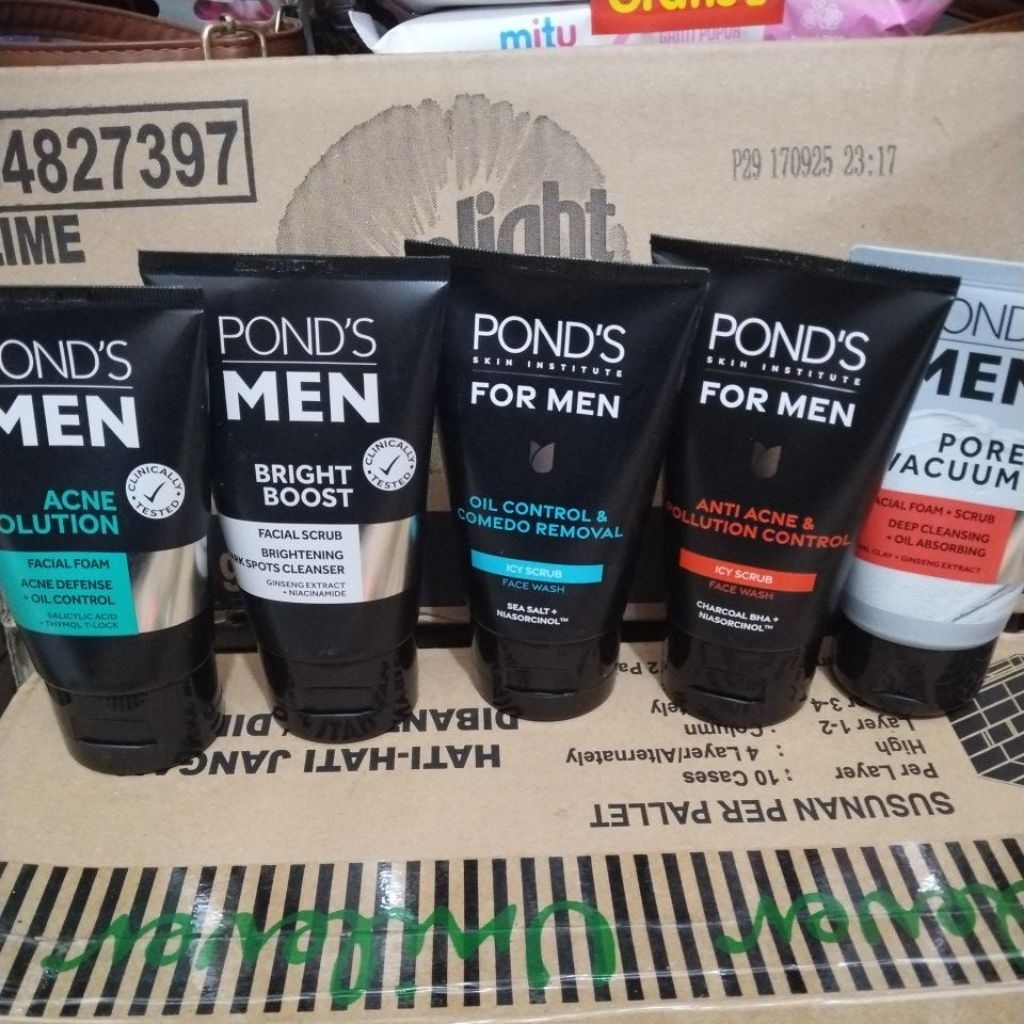 Jual ponds men facial foam 100ml | Shopee Indonesia