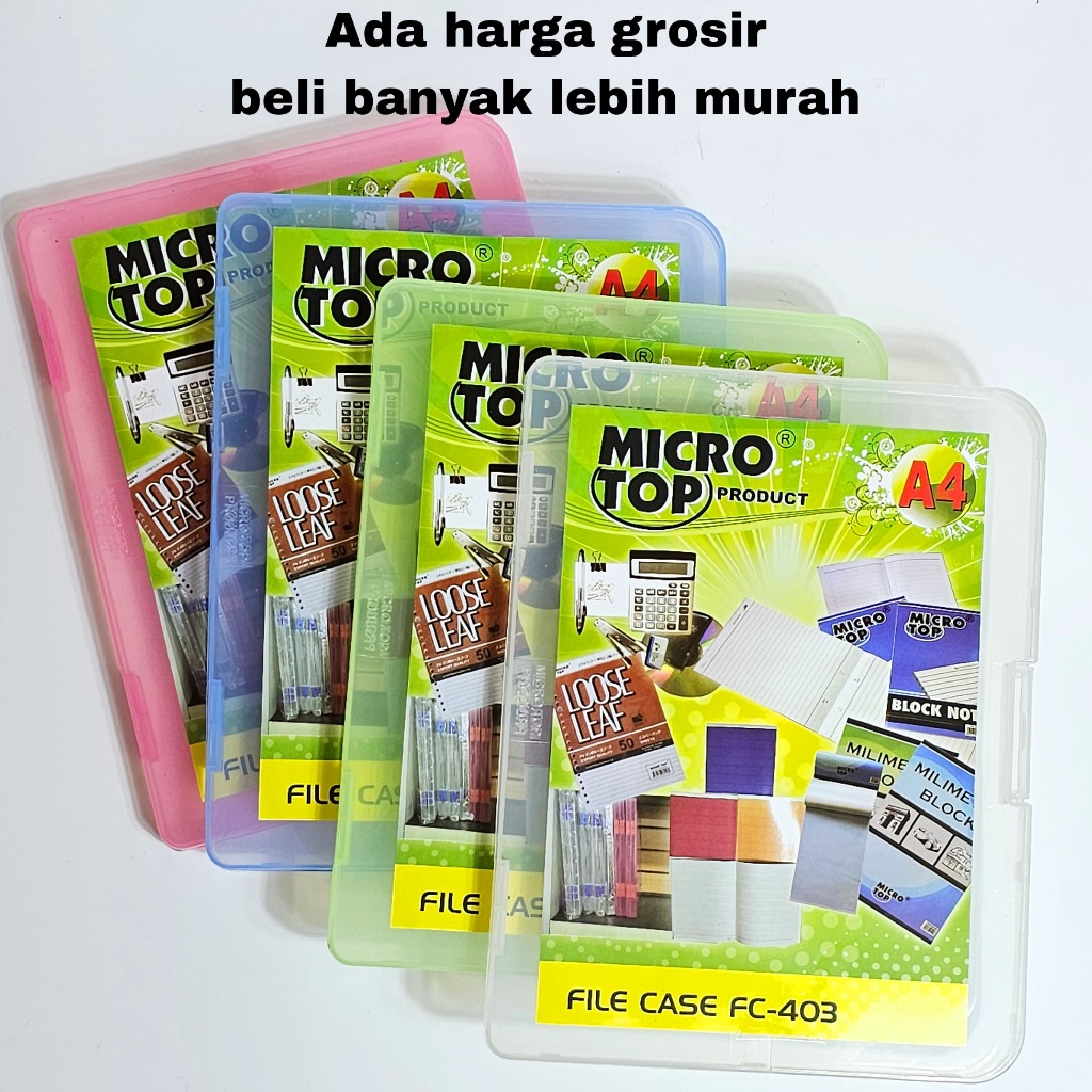 Jual SOS Map File Case A4 MICROTOP 403 / Map Dokumen /File Holder/Map ...