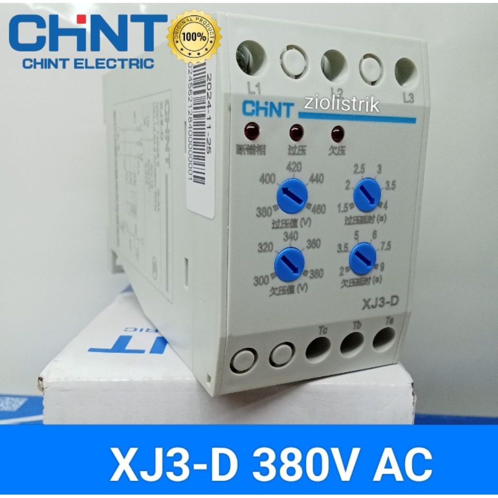 Jual XJ3-D CHINT XJ3D AC 380V FAILURE PHASE original | Shopee Indonesia