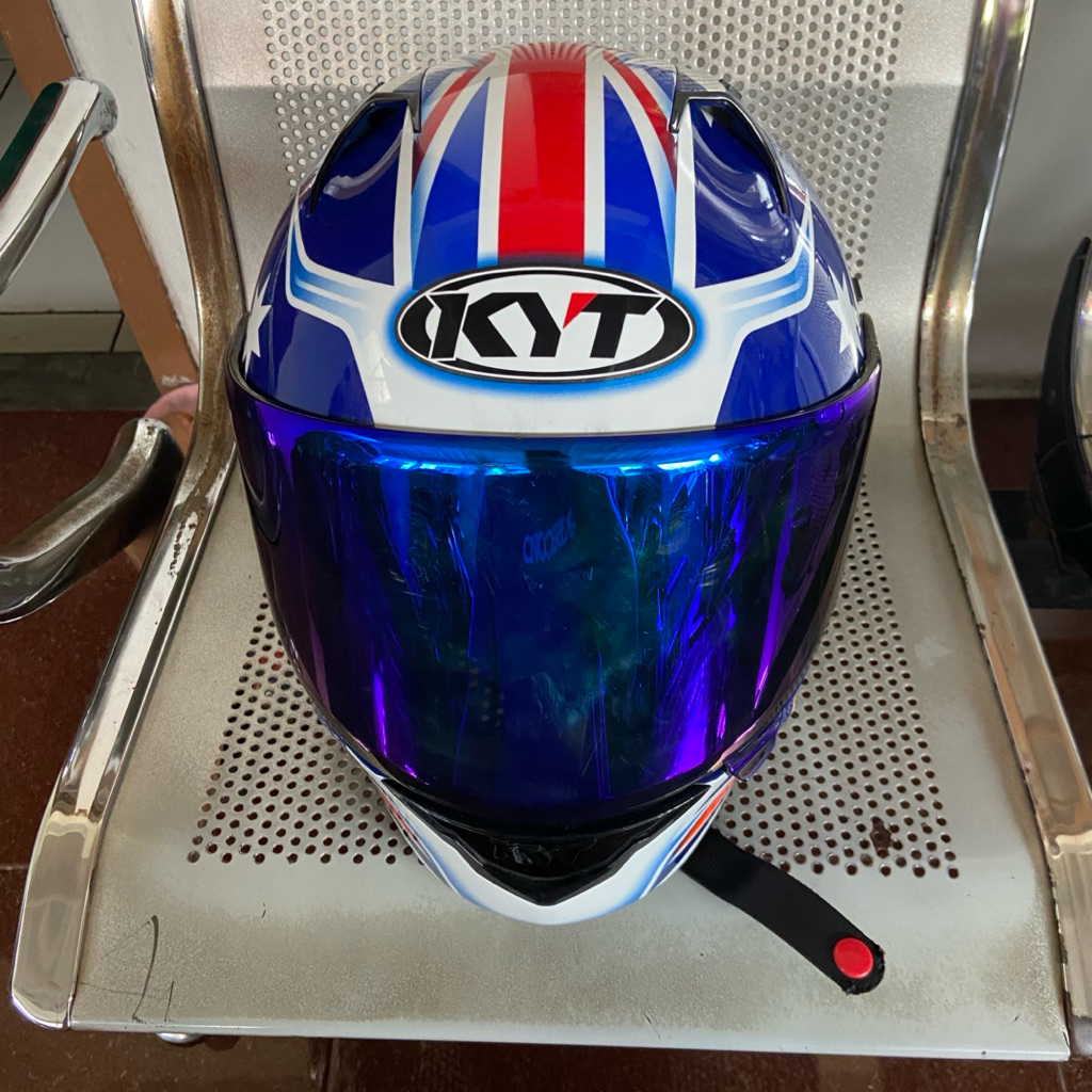 Jual HELM KYT NFR BROCK PARKES FULL FACE PRELOVED | Shopee Indonesia