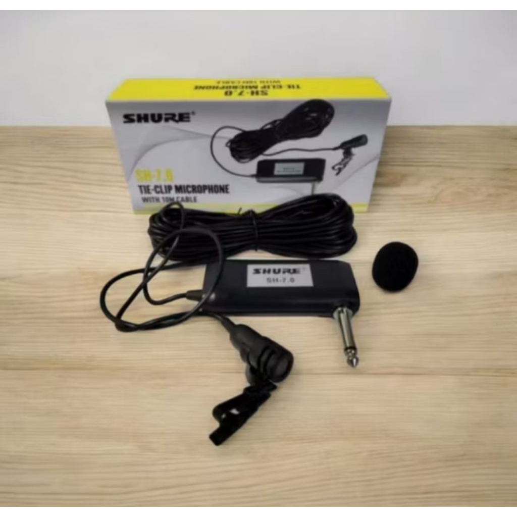 Jual Mikropon Jepit Shure Sh 888/Sh 9.0/Sh 7.0 Mic Kancing Mikrofon ...
