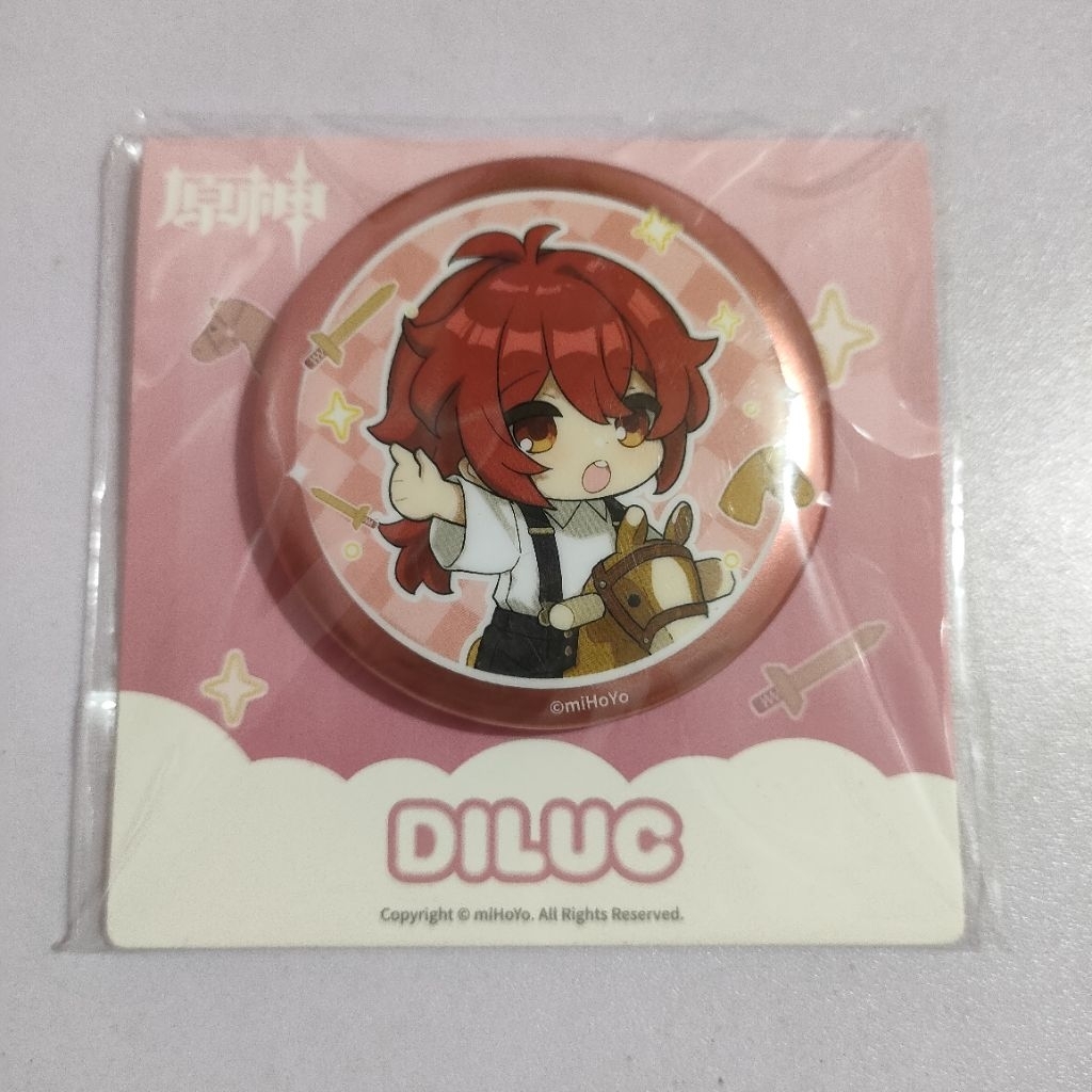Jual [OFFICIAL MERCH] Diluc kid Pin badge button genshin impact mihoyo ...