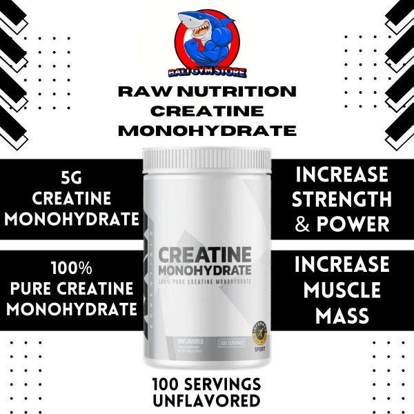 Jual RAW Nutrition USA 100% Creatine 500 grams / 100 servings Import ...