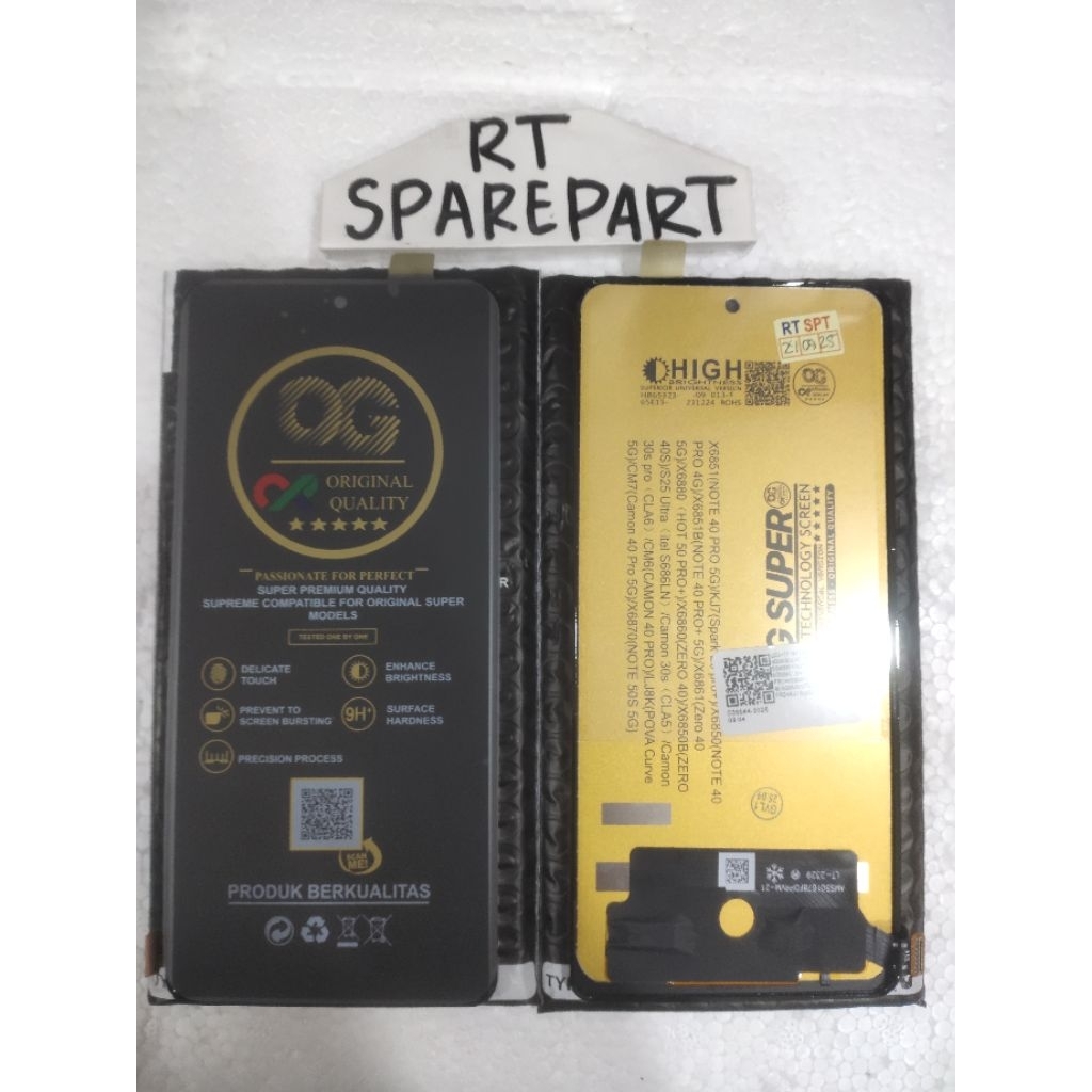 Jual LCD +TS INFINIX NOTE 40 PRO 4G/5G,NOTE 40 PRO + 5G, NOTE 40S, HOT ...