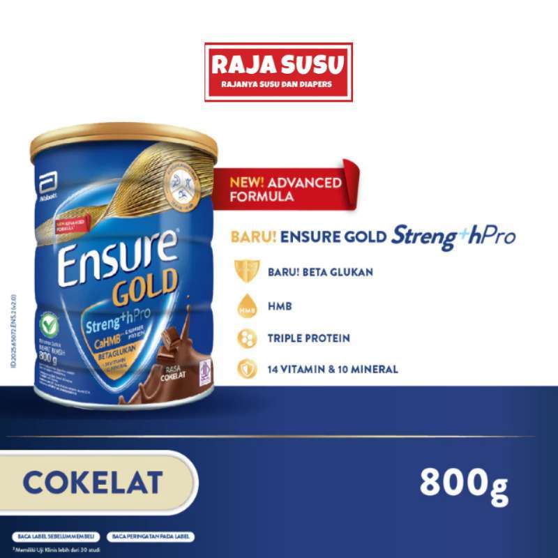 Jual ENSURE GOLD COKELAT 800GR - RAJA SUSU | Shopee Indonesia