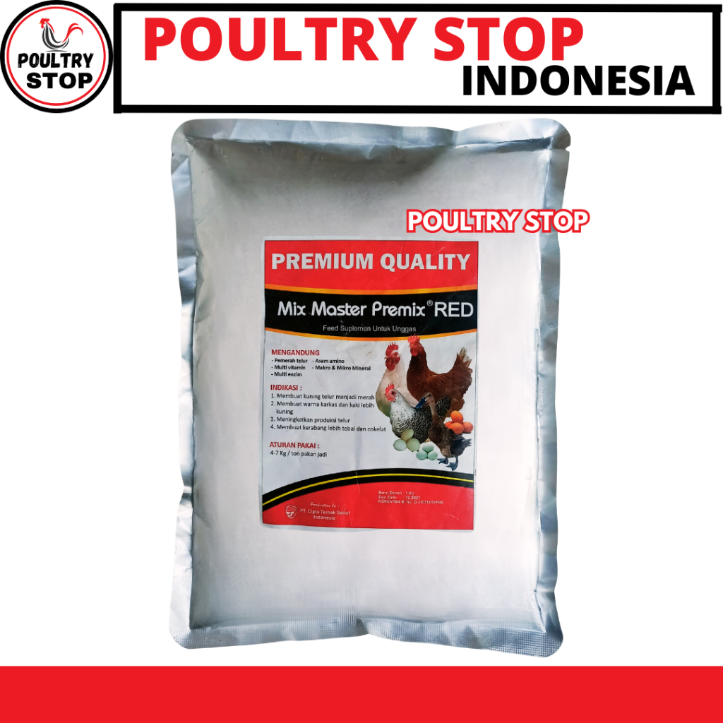 Jual MIX MASTER PREMIX RED 1 KG - Premix Ayam Bebek Petelur Plus ...