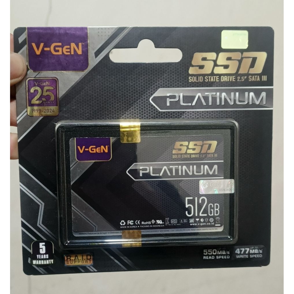 Jual SSD 512GB V-Gen Platinum - Baru (Garansi resmi) | Shopee Indonesia