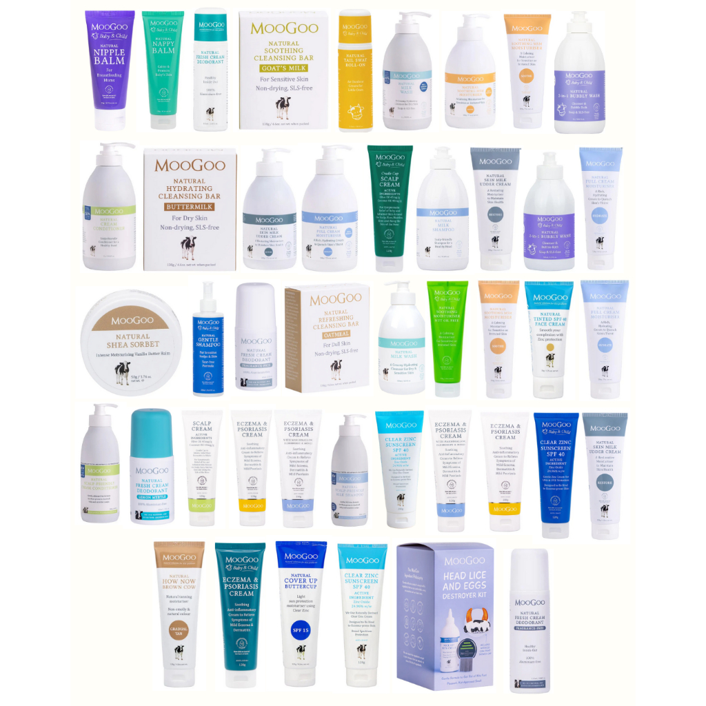 Jual Moogoo Moisturizer/ Udder Cream / Shampoo / Conditioner / Nappy ...