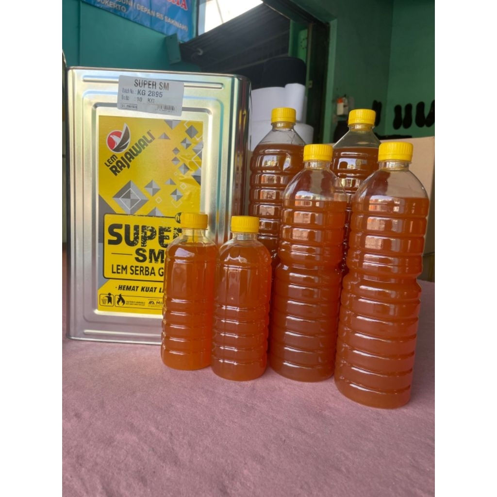 Jual lem kuning super rajawali isi 1500 ml repacking ( lem busa/ lem ...
