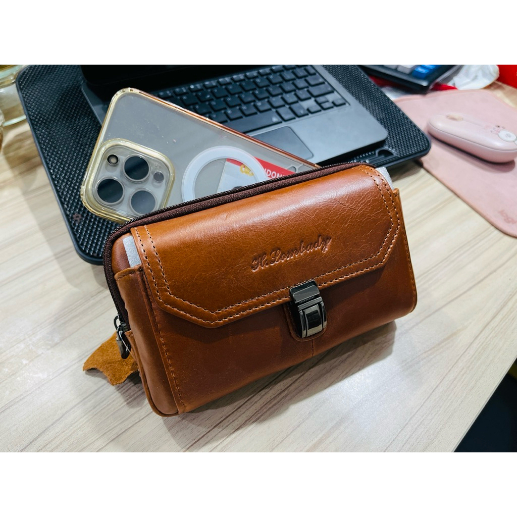 Jual KMO TAS HP TAS PINGGANG HP TAS KULIT TAS HP KULIT | Shopee Indonesia