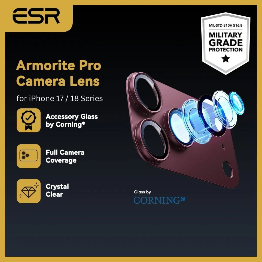 Jual ESR Armorite Pro Camera Lens Full Protectors iPhone 18 Pro 18 ...