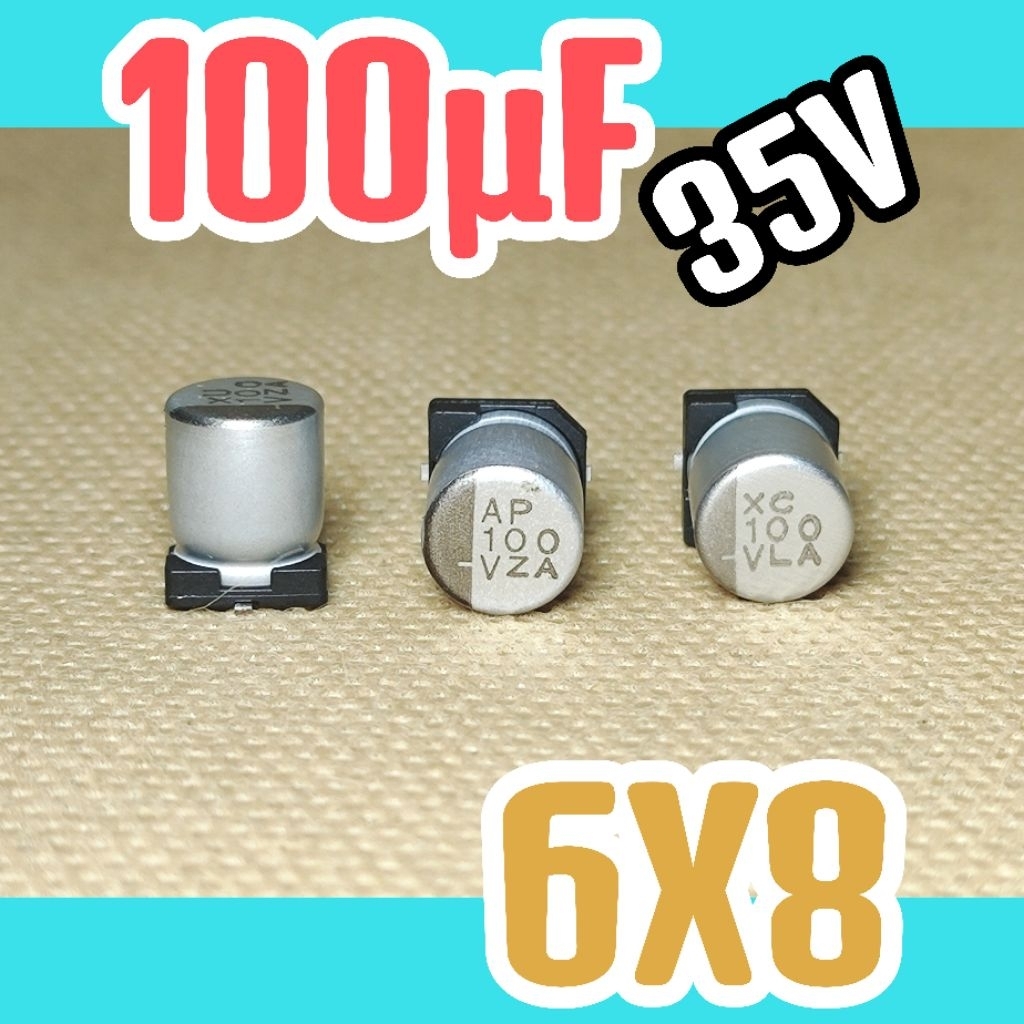Jual Solid kapasitor capasitor elko elco SMD 35v 100uf 35v 100 uf 35 v ...