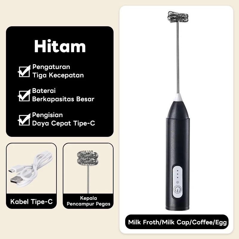 Jual Mixer pengaduk mini otomatis portable 400 mAH 3 speed | Shopee ...