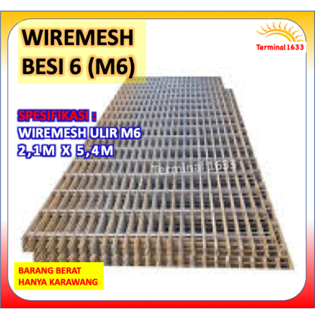 Jual WIREMESH M6 ULIR BESI 6 UKURAN 2,1 X 5,4 METER | Shopee Indonesia