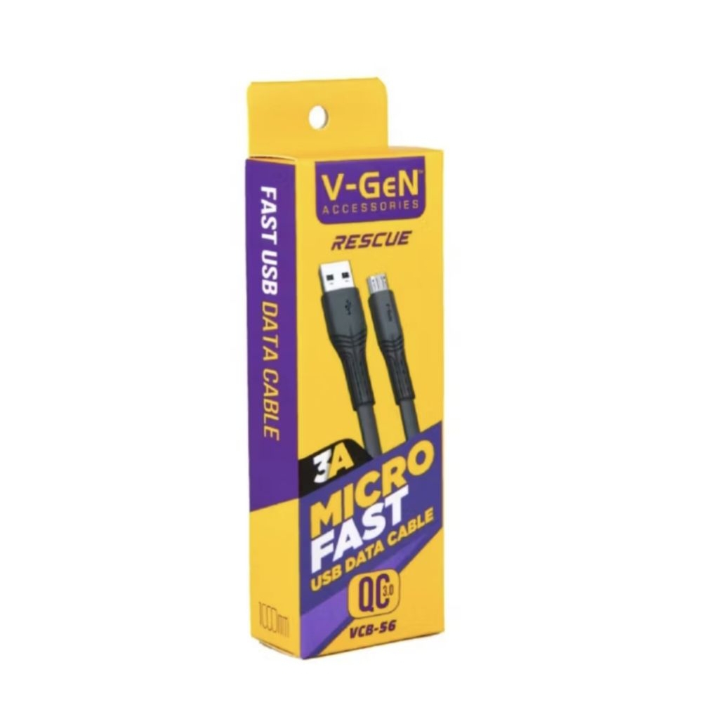Jual Kabel Data Micro USB VCB-56 V-GeN Fast Charging 3A Kabel Gepeng 1m ...
