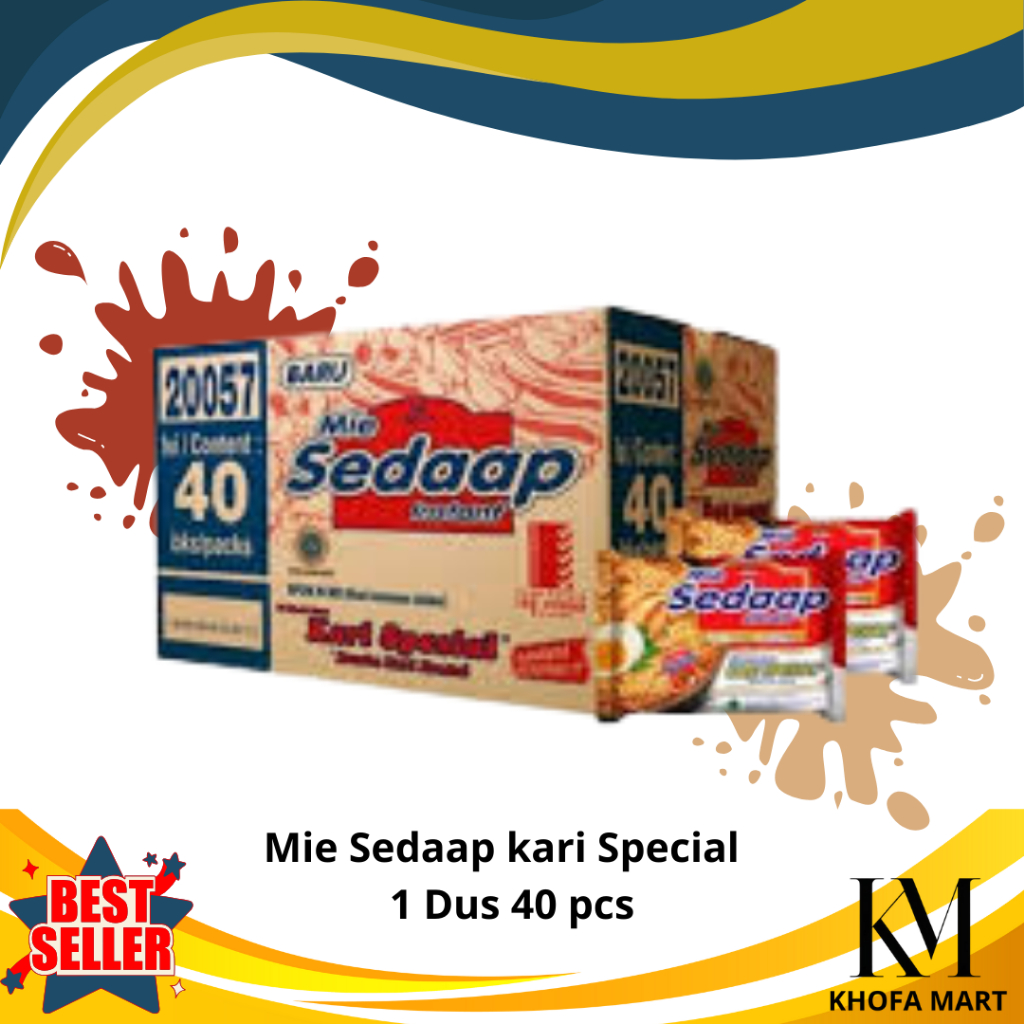 Jual Mie Sedaap Kari Spesial | 1 Karton/Dus Isi 40 pcs | Khofa Mart ...