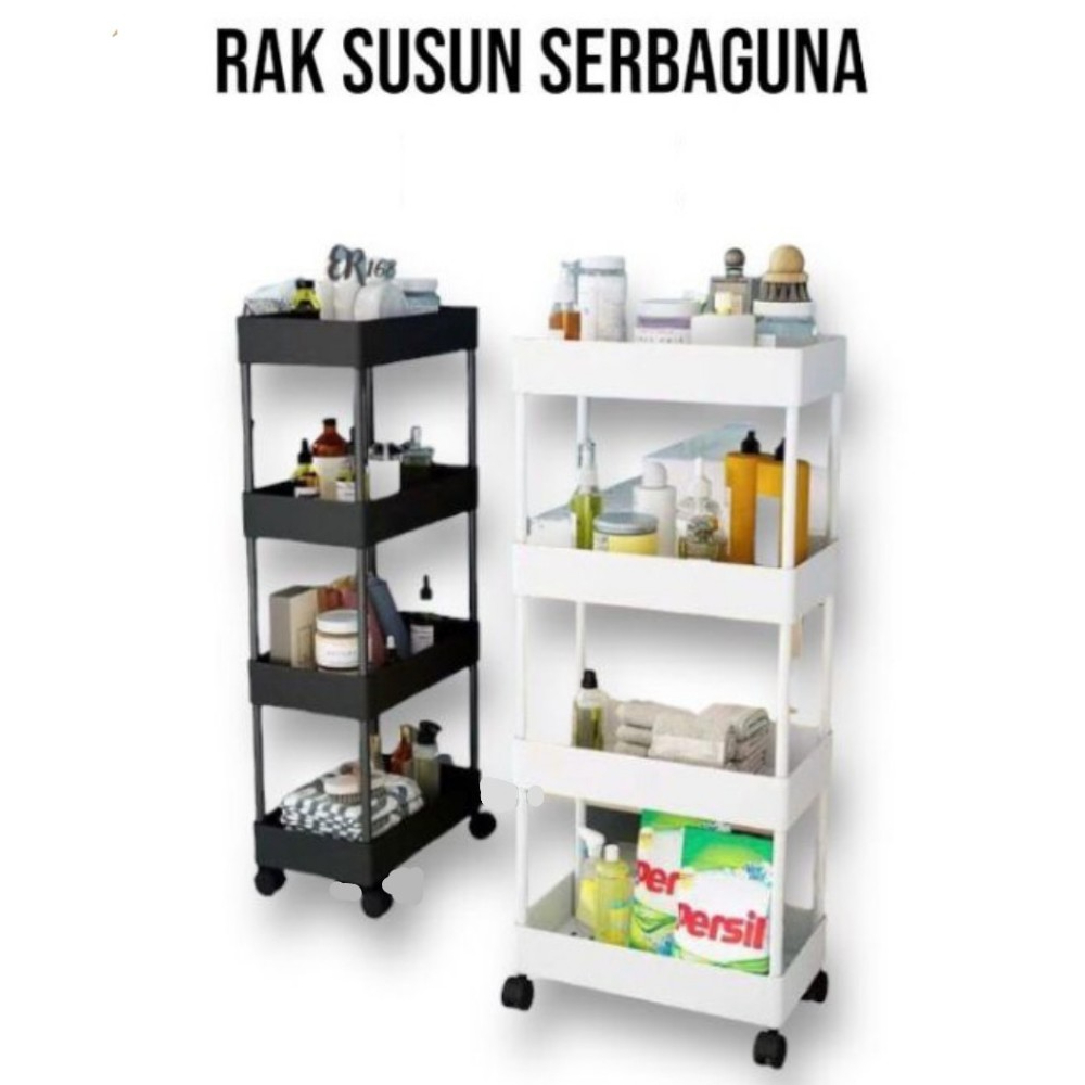 Jual RAK SEGI YeYe TROLI RODA serbaguna 4 susun 4tingkat / Rak Persegi ...