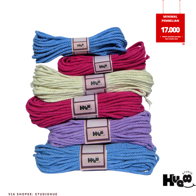 Jual 10 METER Tali Macrame Katun 2mm atau Macrame Cotton Rope | Shopee ...