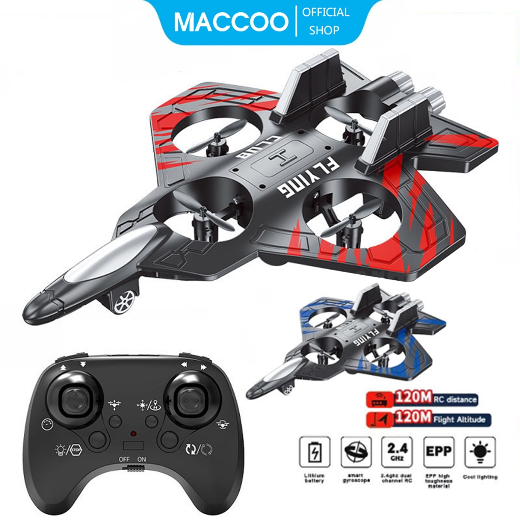 Jual MACCOO Mainan Pesawat Terbang 2.4G EPP Stunt Remote Control Led ...