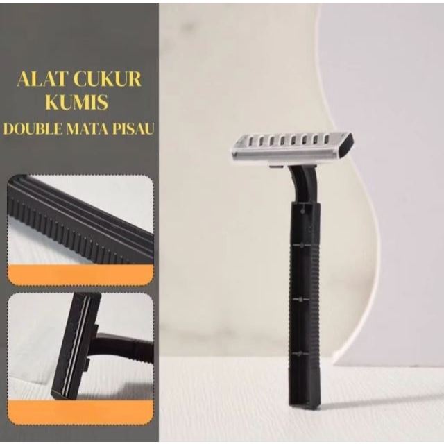Jual ( BISA COD ) PROMO PISAU SILET ALAT KEROKAN CUKUR KUMIS DAN JENGGOT MANUAL 2 MATA PISAU ...