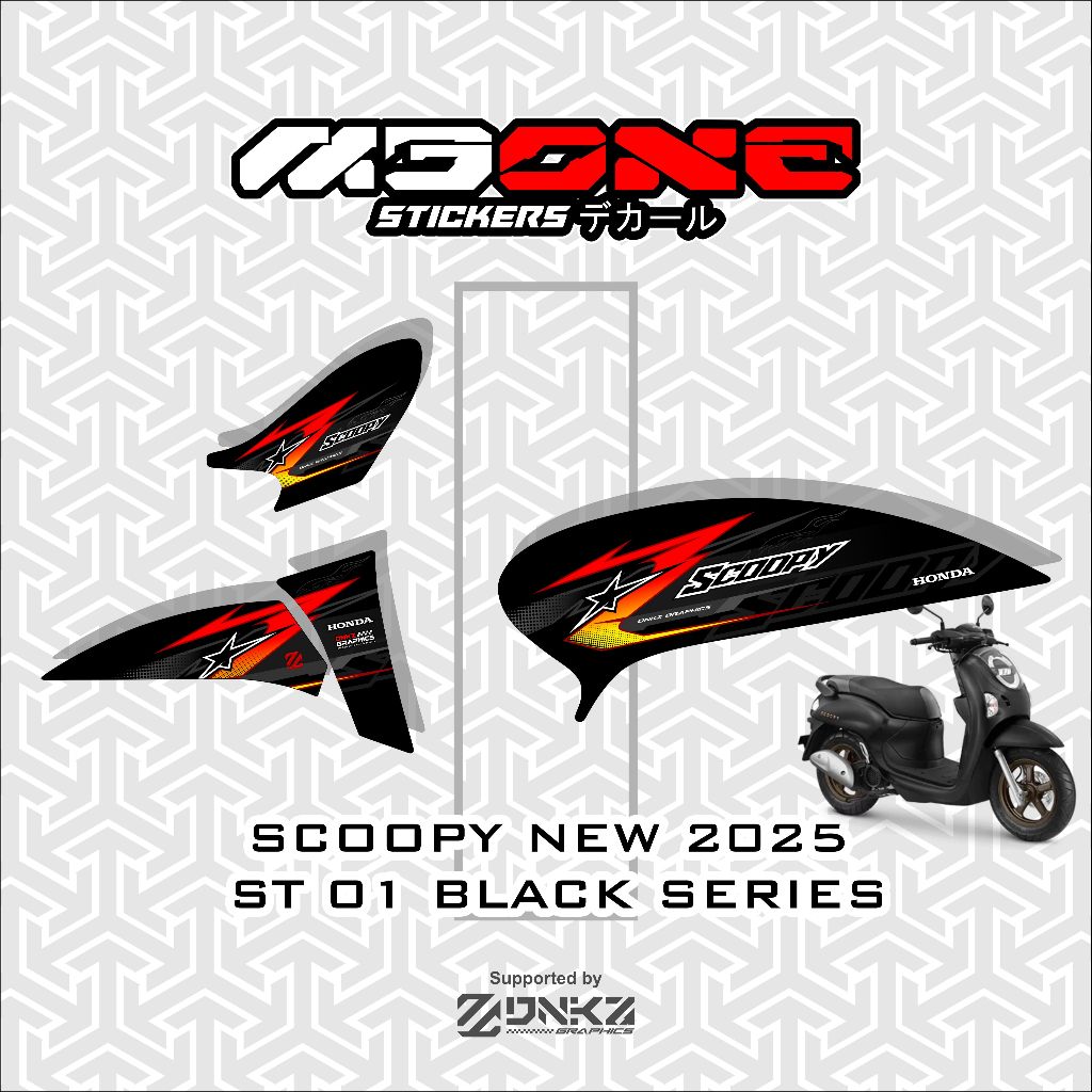 Jual DNKZ Stiker Scoopy New 2024-2025 Gen 6 Decal Striping Scoopy ...