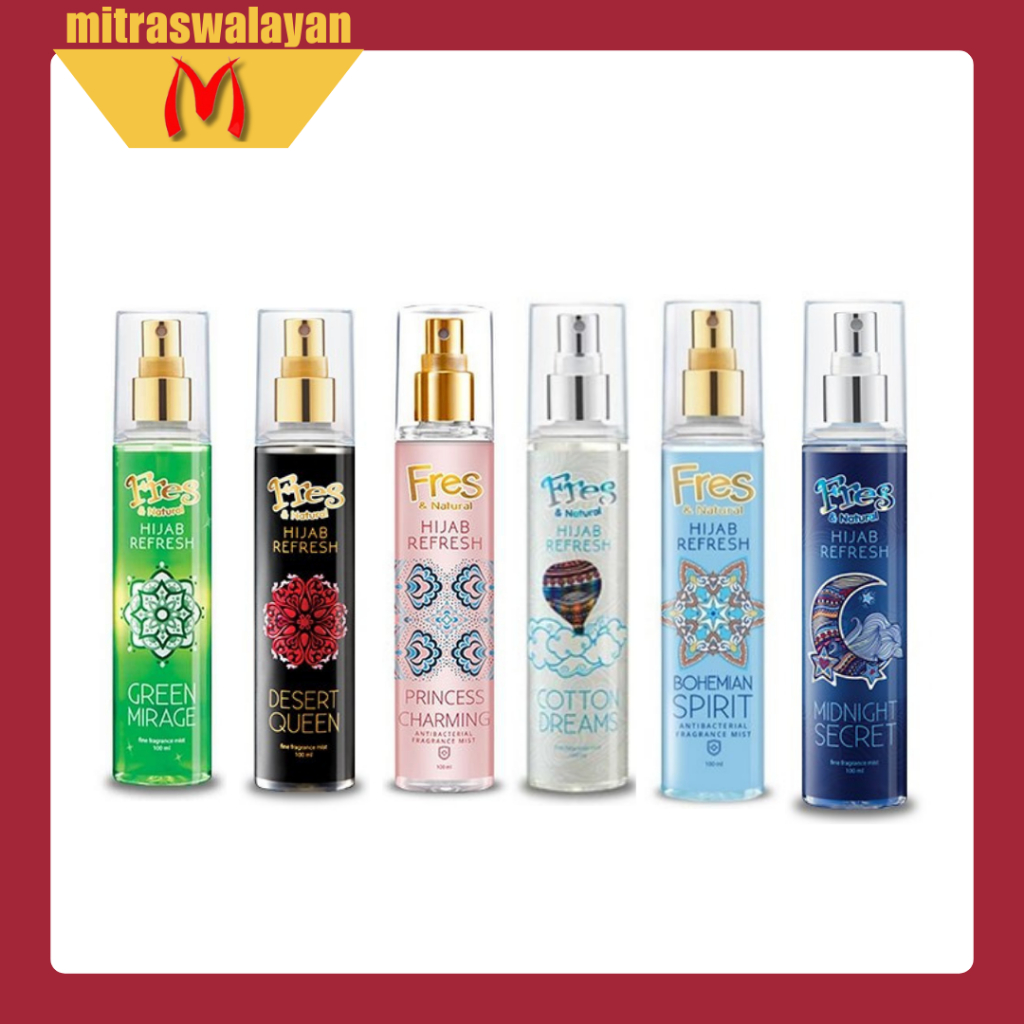 Jual Fres & Natural Perfume Hijab Refresh Series Kemasan Spray 100 ml ...