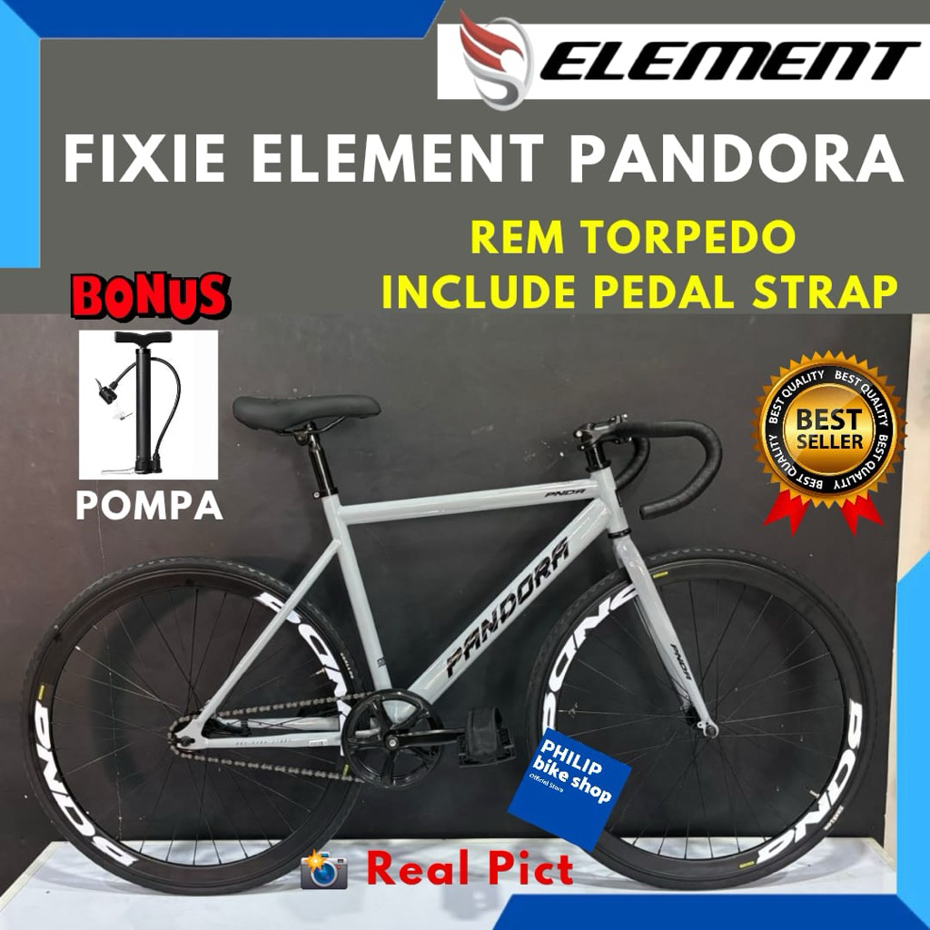 Jual Sepeda Fixie 700c Element Police Toronto FX Pandora New | Shopee ...