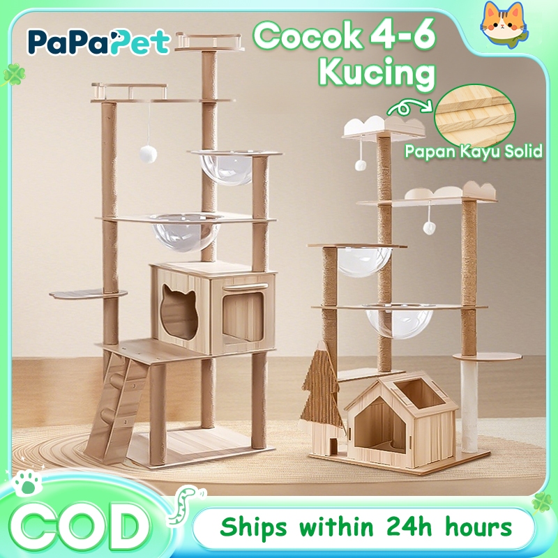 Jual Menara Kucing Condo Pohon Kucing dengan Penggaruk Tempat Tidur ...
