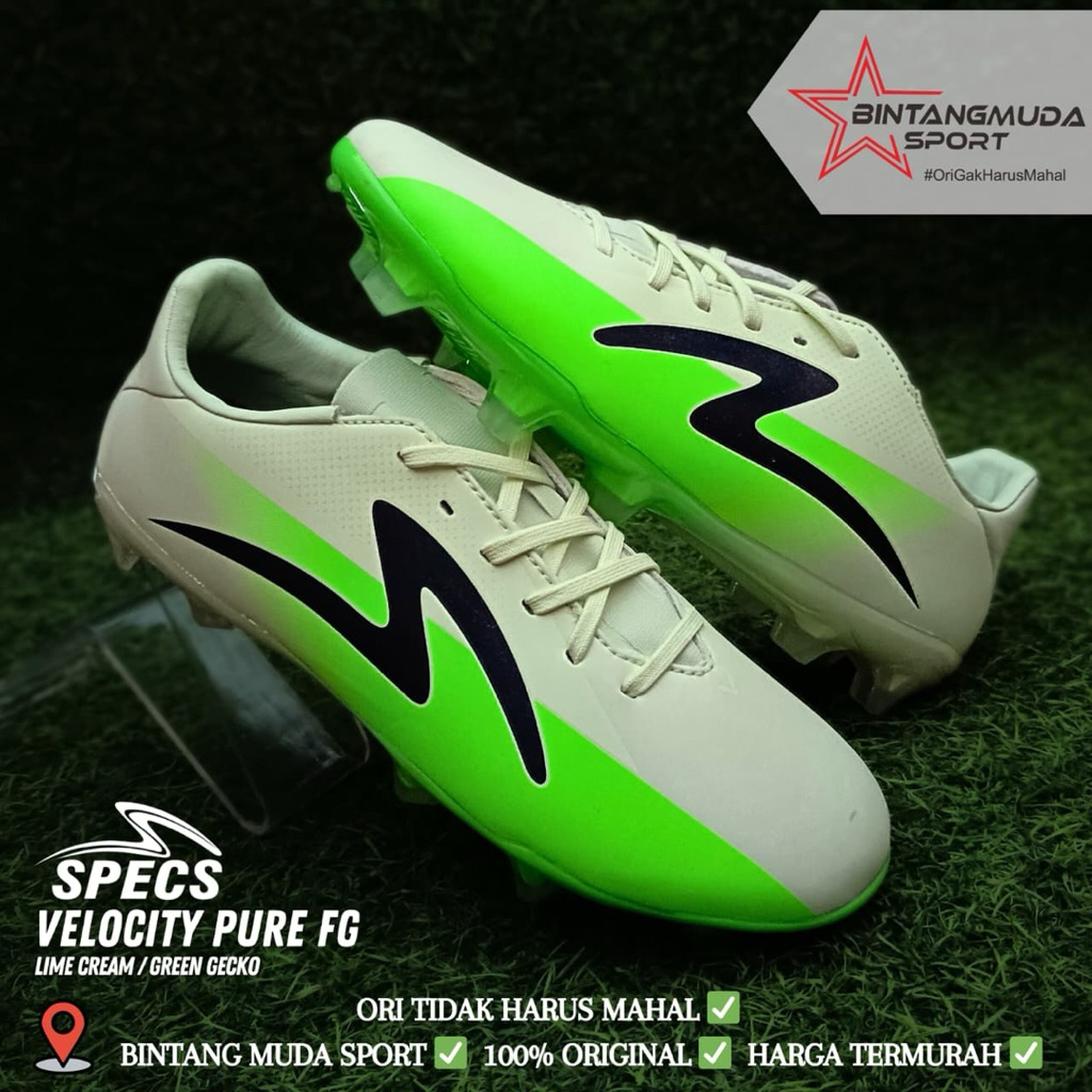 Jual SPECS VELOCITY PURE FG LIME CREAM/GREEN GECKO | Shopee Indonesia