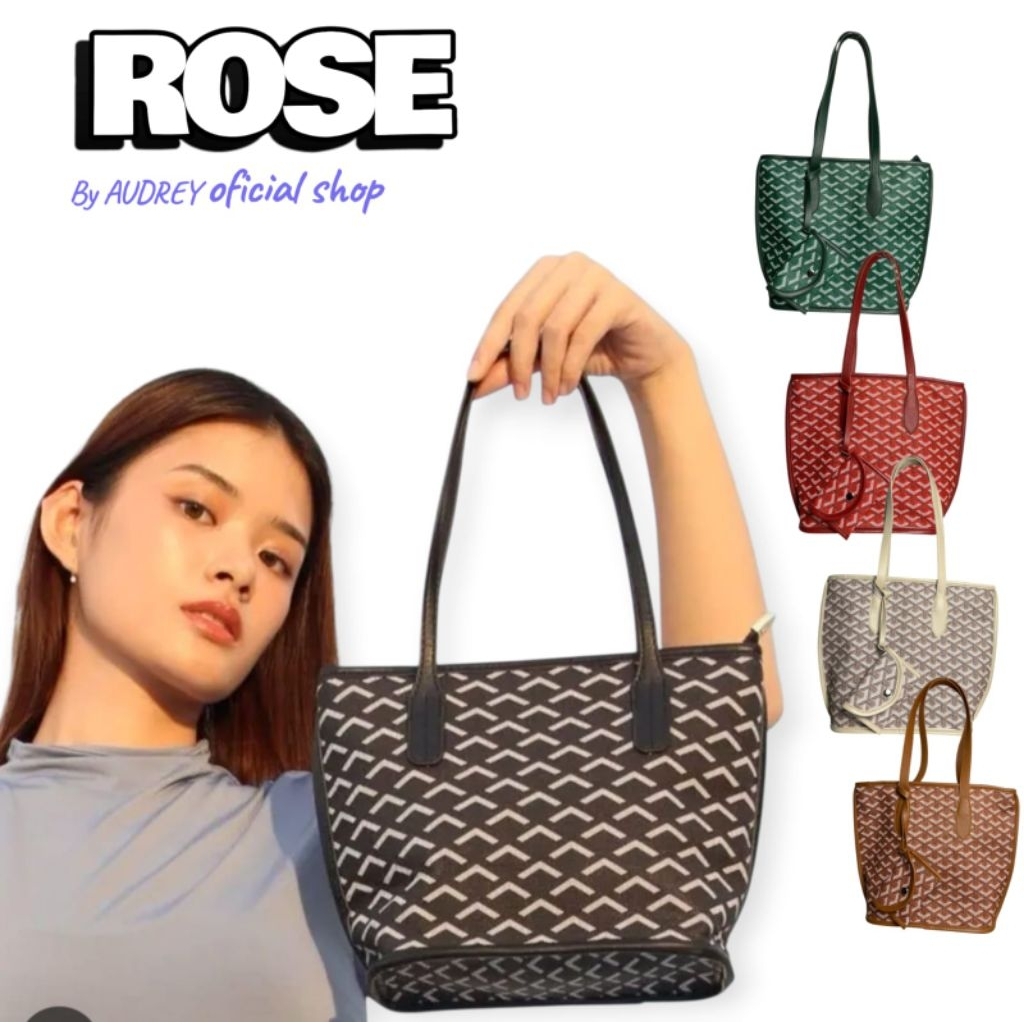 Jual tas wanita cantik/tas wanita simple/tas wanita viral/totebag ROSE ...