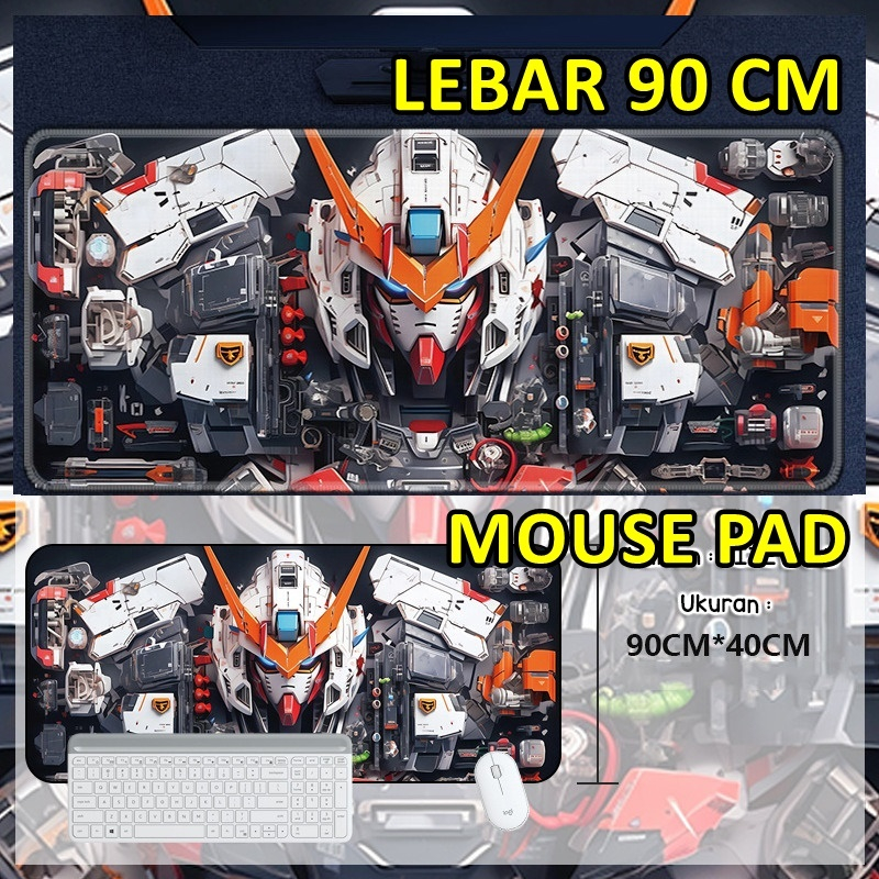 Jual MOUSE PAD LEBAR 90CM PANJANG GAMING MOUSE PAD MOTIF GUNDAM ANIME ...