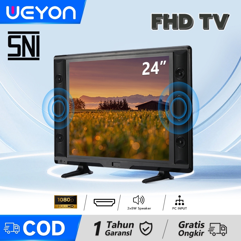 Jual WEYON TV LED 24/25 inch tv Digital Televisi Murah TV 24 inch HD tv ...