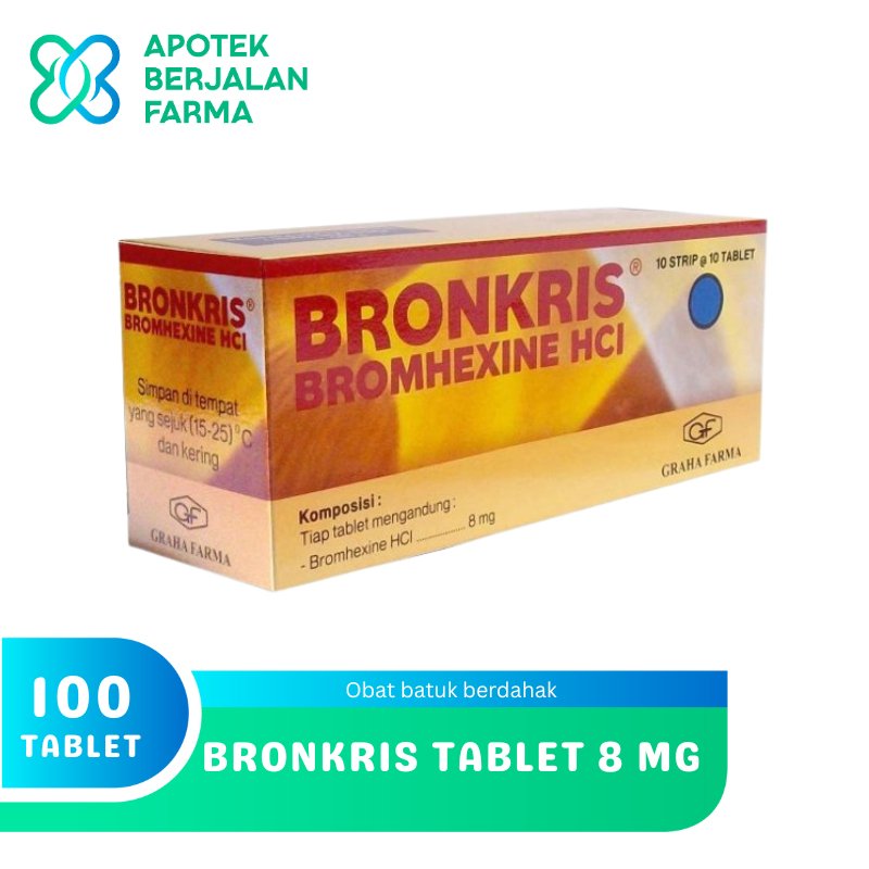 Jual Bronkris 8 MG Box isi 100 Tablet - Obat Batuk Berdahak | Shopee ...