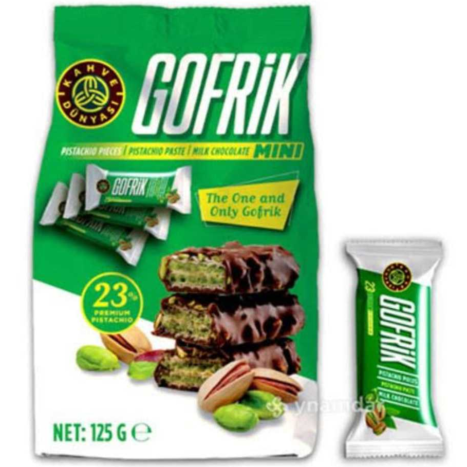 Jual GOFRIK Premium Milk Chocolate With Pistachio KAHVE DÜNYASI Cokelat ...