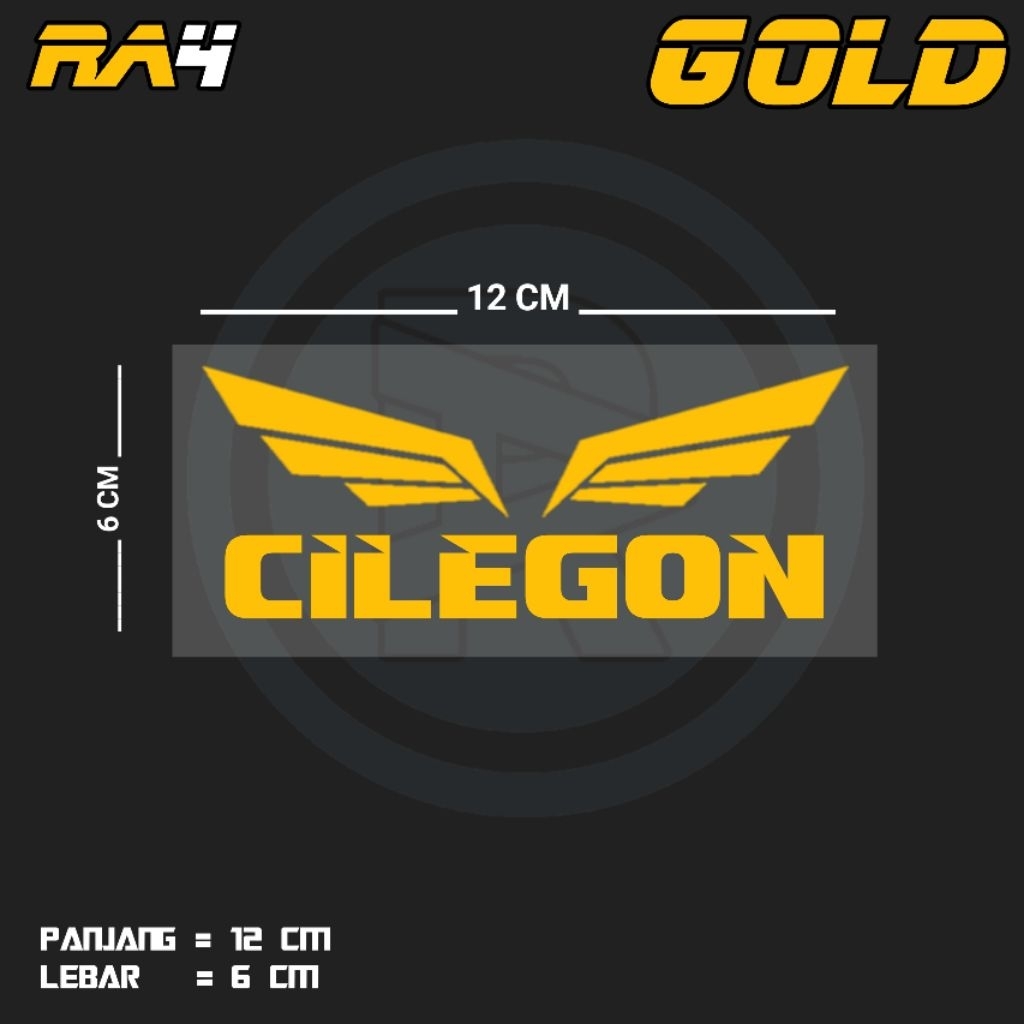 Jual STIKER CUTTING TULISAN CILEGON | RA4 BTN | Shopee Indonesia