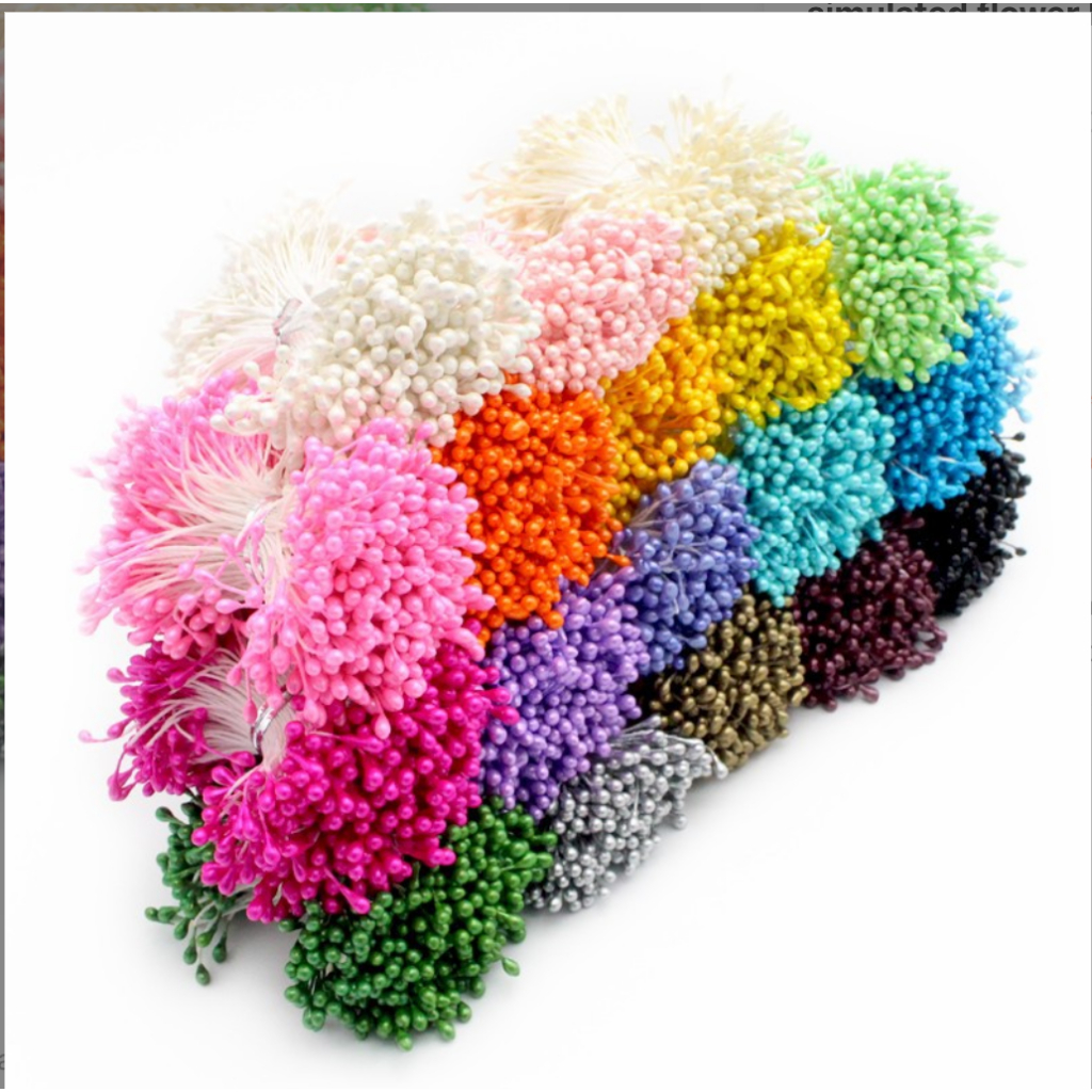 Jual Putik Sari Bunga Artificial / Putik Bunga Isi +-100pcs / Putik ...