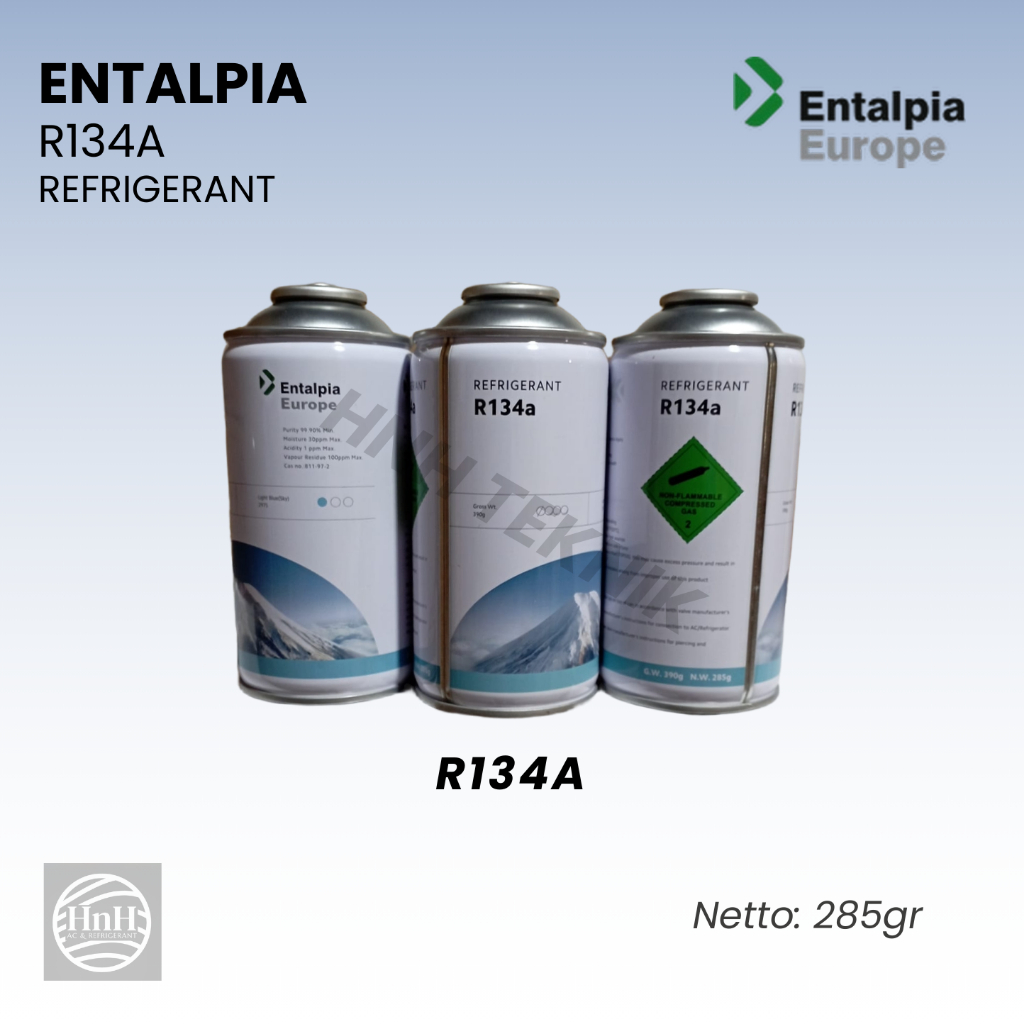 Jual Preon Entalpia R134a Refrigerant AC Mobil Kulkas (390g) | Shopee ...