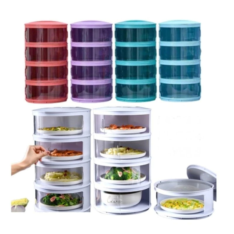 Jual Rak Penyimpanan Makanan 4 Susun Tingkat Tudung Saji Tutup Food ...