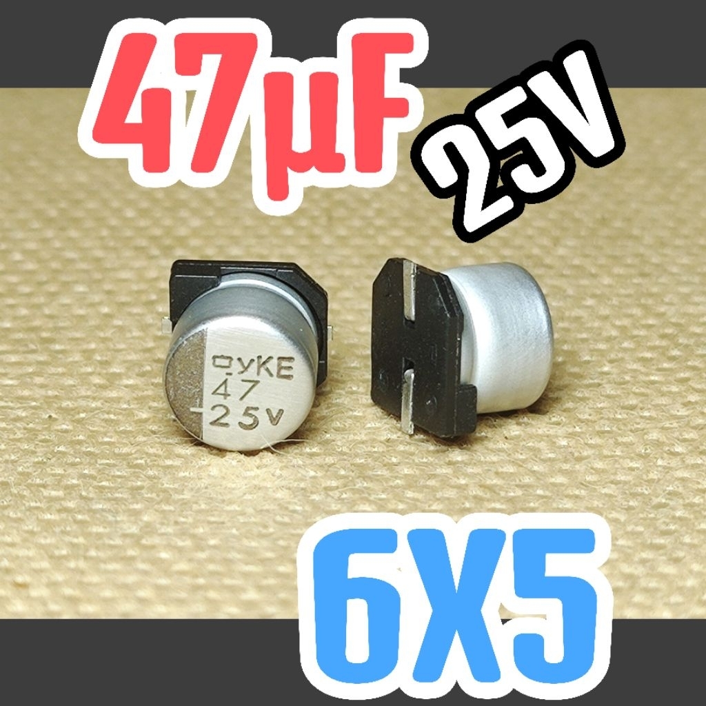 Jual Solid kapasitor capasitor elko elco SMD 25v 47uf 25v 47 uf 25 v 25 ...