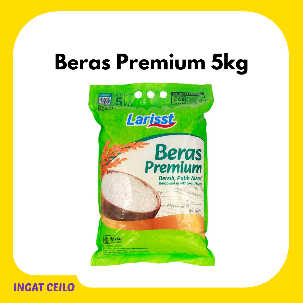 Jual Beras Premium Larisst Super 5 Kg | Shopee Indonesia