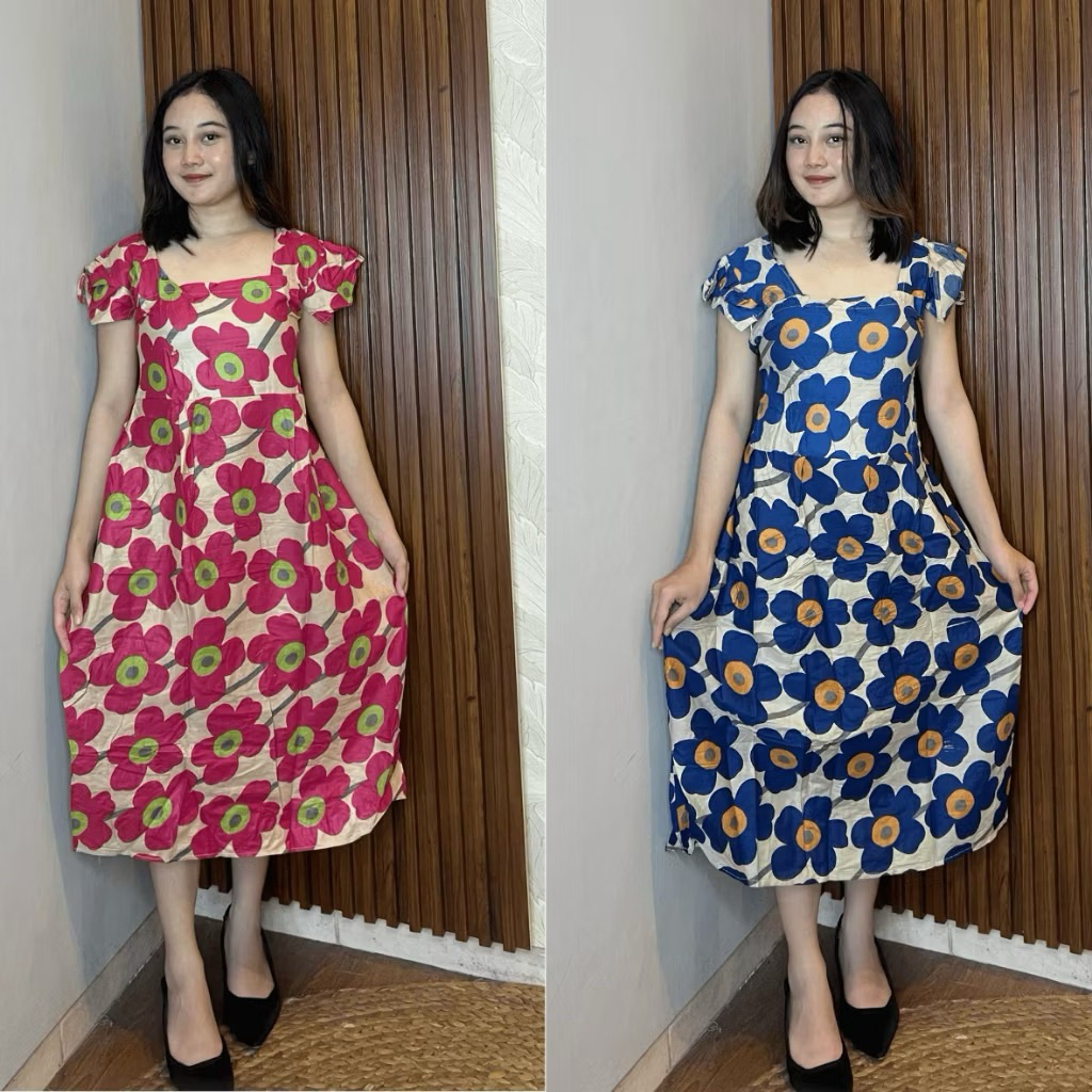 Jual DASTER MOTIF BUNGA REMAJA VIRAL KEKINIAN / HOMEDRESS WANITA ...