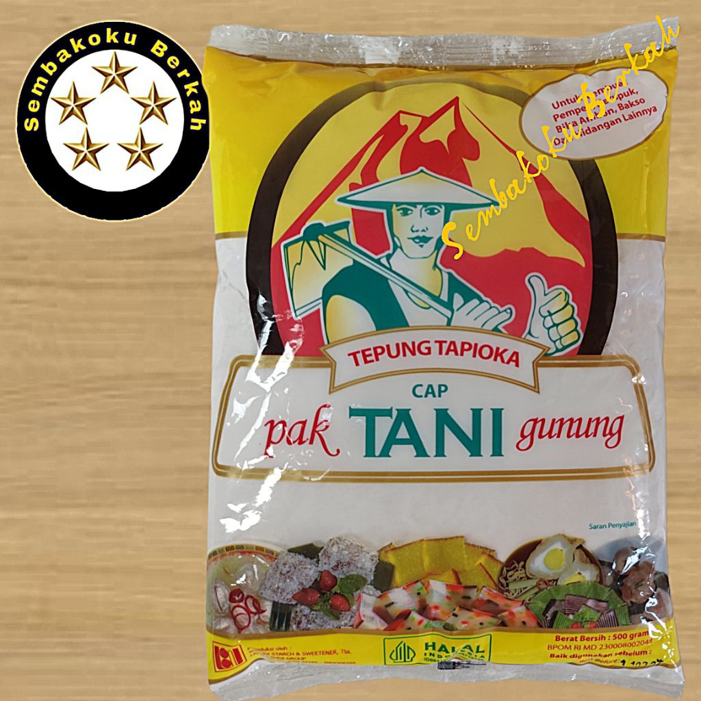 Jual Tepung Tapioka Cap Pak Tani Gunung 500 Gram | Shopee Indonesia