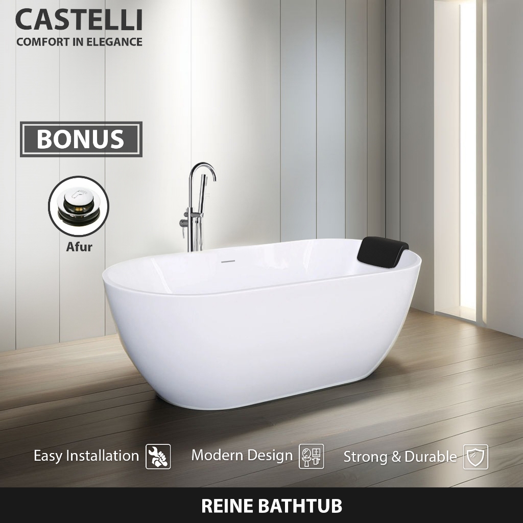Jual Bathtub Reine 30011 Free Standing Castelli Kamar Mandi BathTub ...