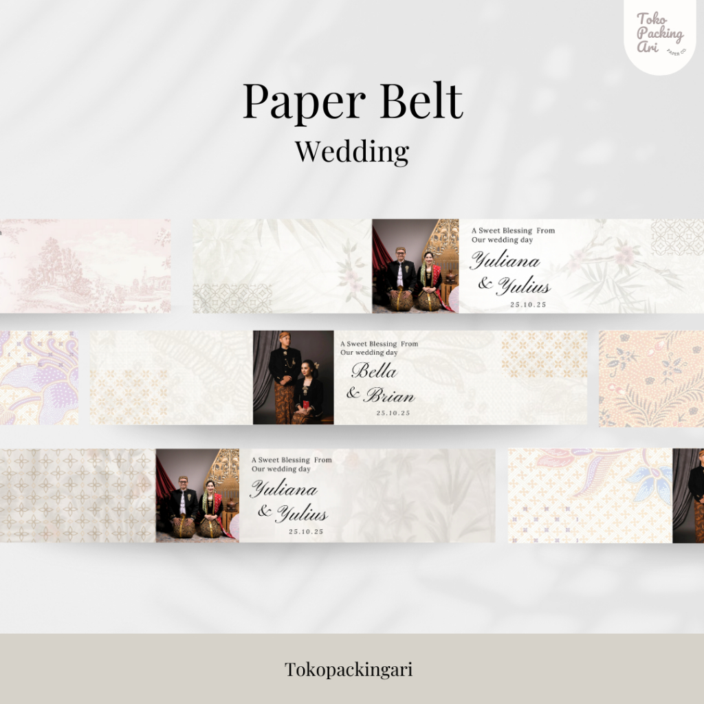 Jual Paper Belt Souvenir | Paper Belt Souvenir Pernikahan | Paper Belt ...