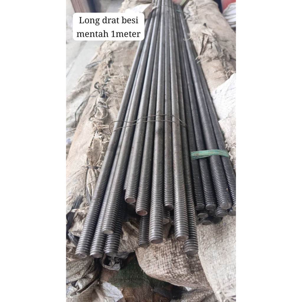Jual as drat inch 1meter 1/2inch besi / as drat besi 1meter 1/4"-5/16 ...