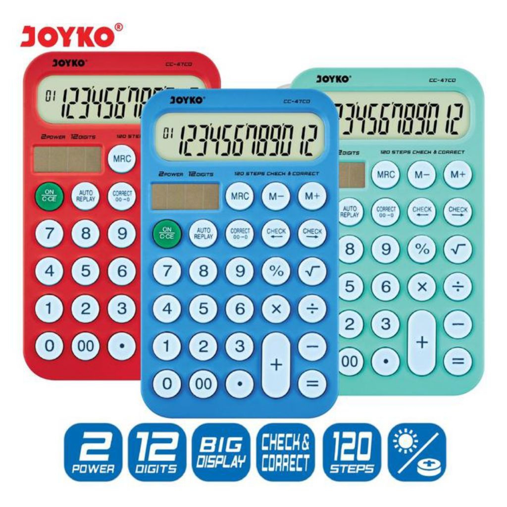 Jual CALCULATOR JOYKO CC-470CO | Shopee Indonesia