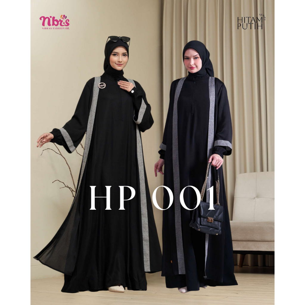Jual GAMIS DRESS ABAYA WARNA HITAM BLACK BESTSELLER MODEL INNER OUTER ...